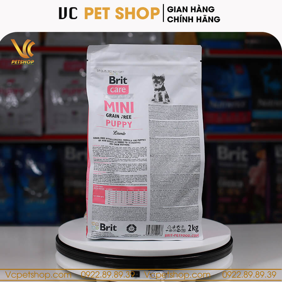 Brit Care Mini Grain Free Puppy - Thức ăn cao cấp cho chó con size nhỏ
