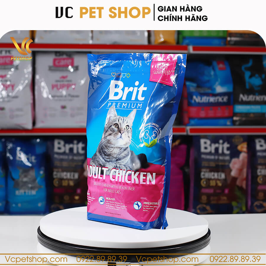 Brit Premium Adult Chicken - Thức ăn cho mèo trưởng thành vị thịt gà