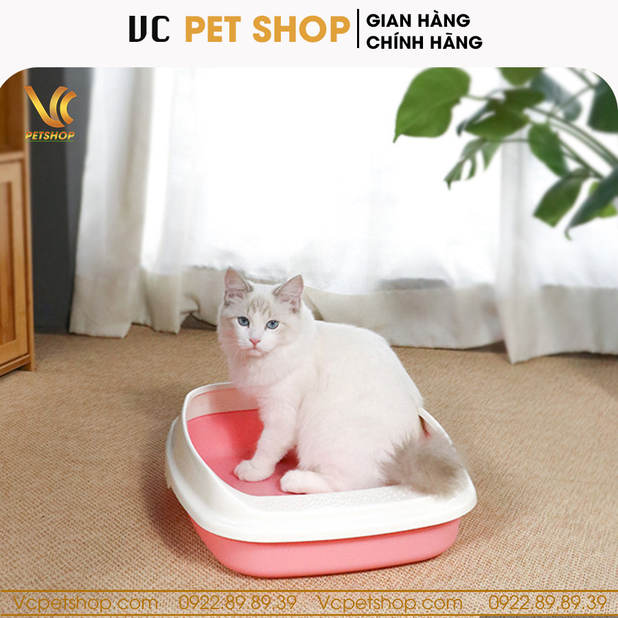 Chậu Cát Vệ Sinh Cho Mèo Kèm Xẻng VCVS01 - VC Pet Shop