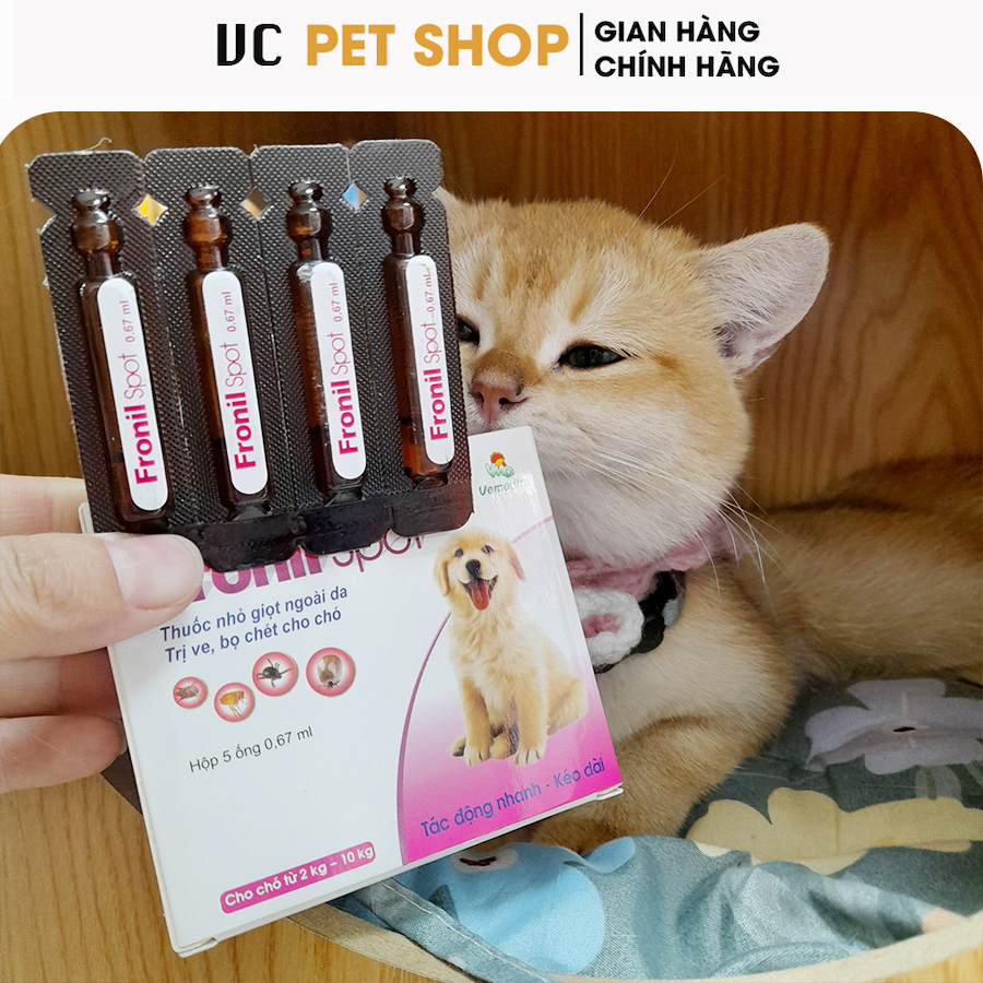 Thuốc Nhỏ Gáy Trị Ve Rận Cho Chó Mèo Fronil Spot - VC Pet Shop