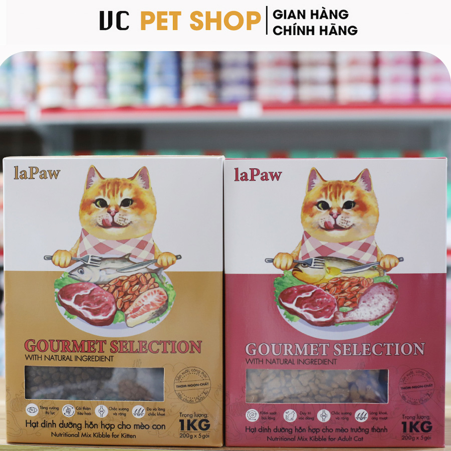 Hạt Dinh Dưỡng Cho Mèo Con LaPaw Gourmet - VC Pet Shop