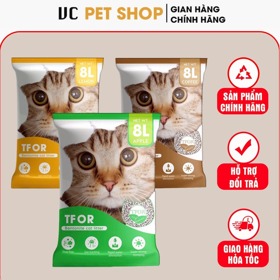 Cát Đất Sét TFOR Cho Mèo 8L, 16L - VC Pet Shop